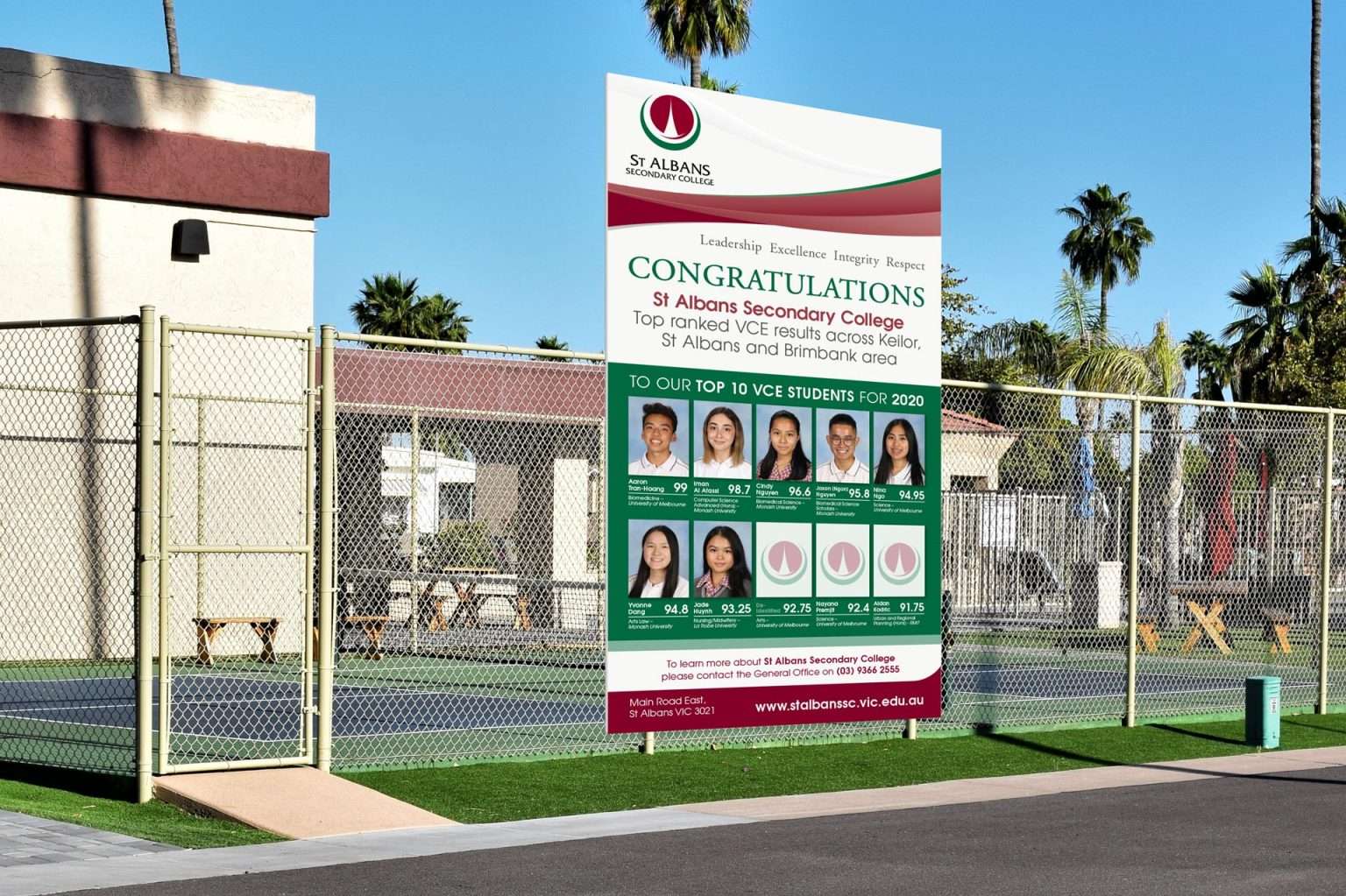 St Albans Secondary College - School Signage - MAPS marketing